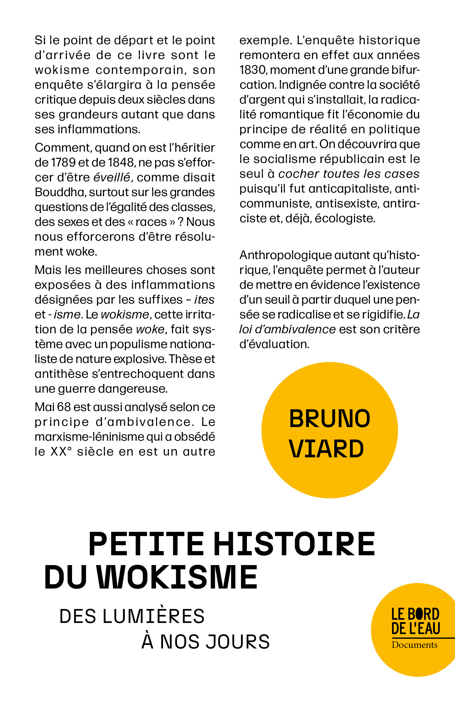 Petite histoire du wokisme des Lumières à nos jours – Le Bord de l'Eau